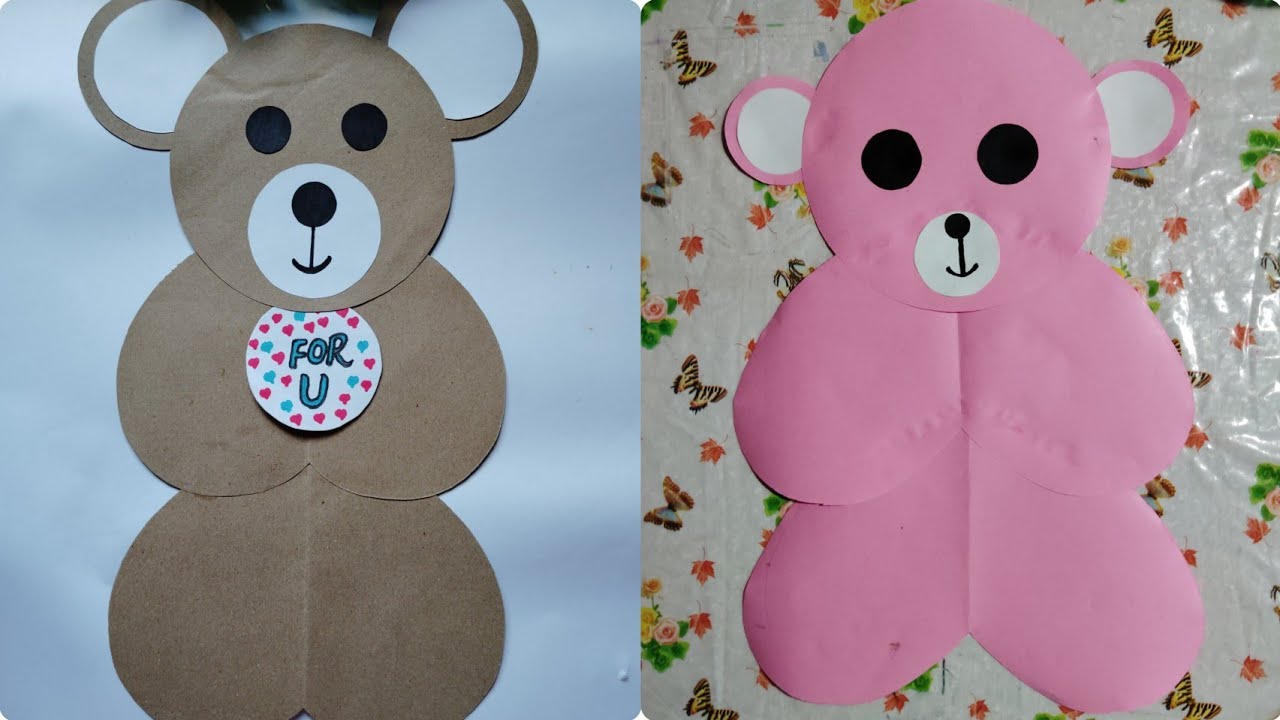 How To Make Teddy Bear At Home💖/Easy Teddy Bear Making With Paper 💖 ...