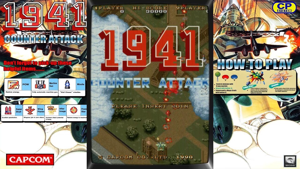 오락실 게임, 1941 카운트 어택 (무적모드) 게임플레이 arcade game, 1941 : Counter Attack ...