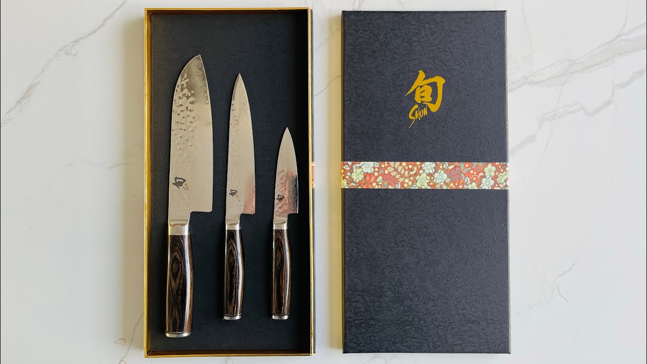 Set 3 dao Shun Premier - siêu cao cấp - YouTube