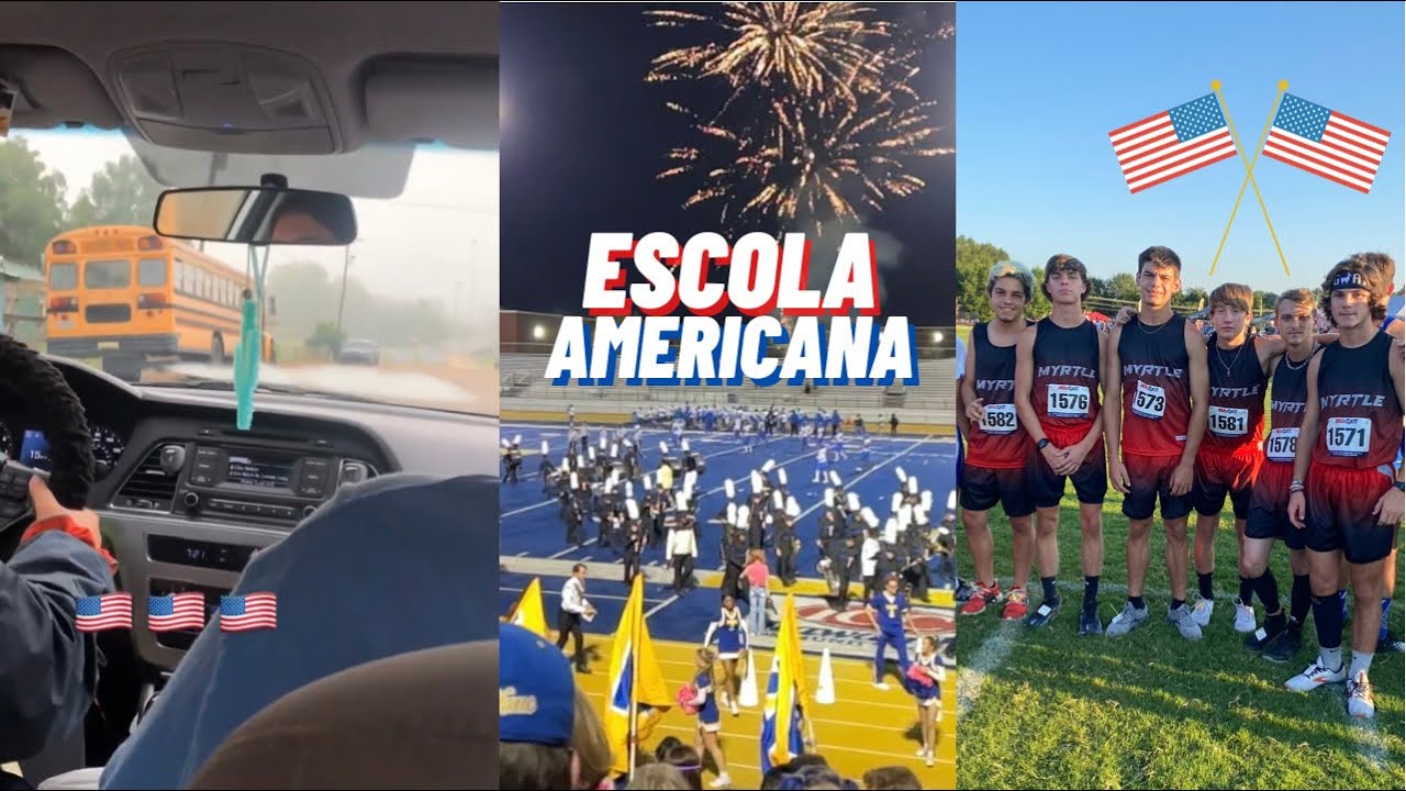 Como é a escola americana (High School dos EUA) 🇺🇸🚌 - YouTube