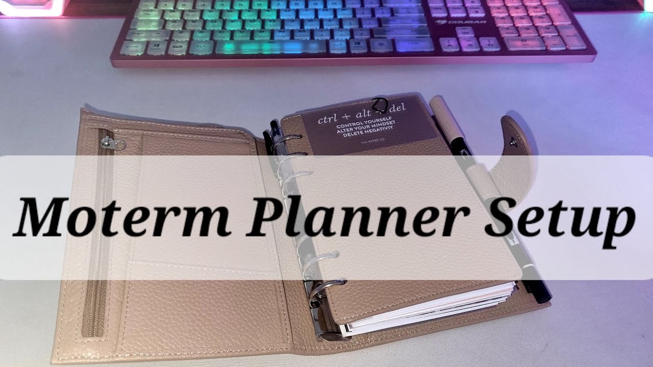 Moterm Planner Setup | New Planner | Taupe | 2021 - YouTube