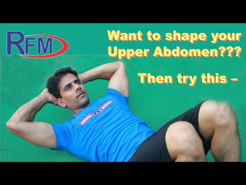 Exercise to reduce upper abdomen fat| abdomen workout part 2| RFM - YouTube