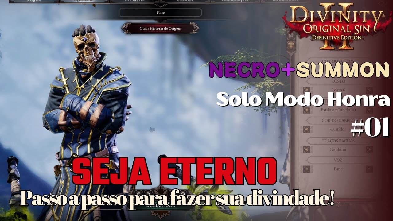 Divinity Original Sin 2 - Solo Necro/Summon |Modo Honra| #01: COMECE DA ...