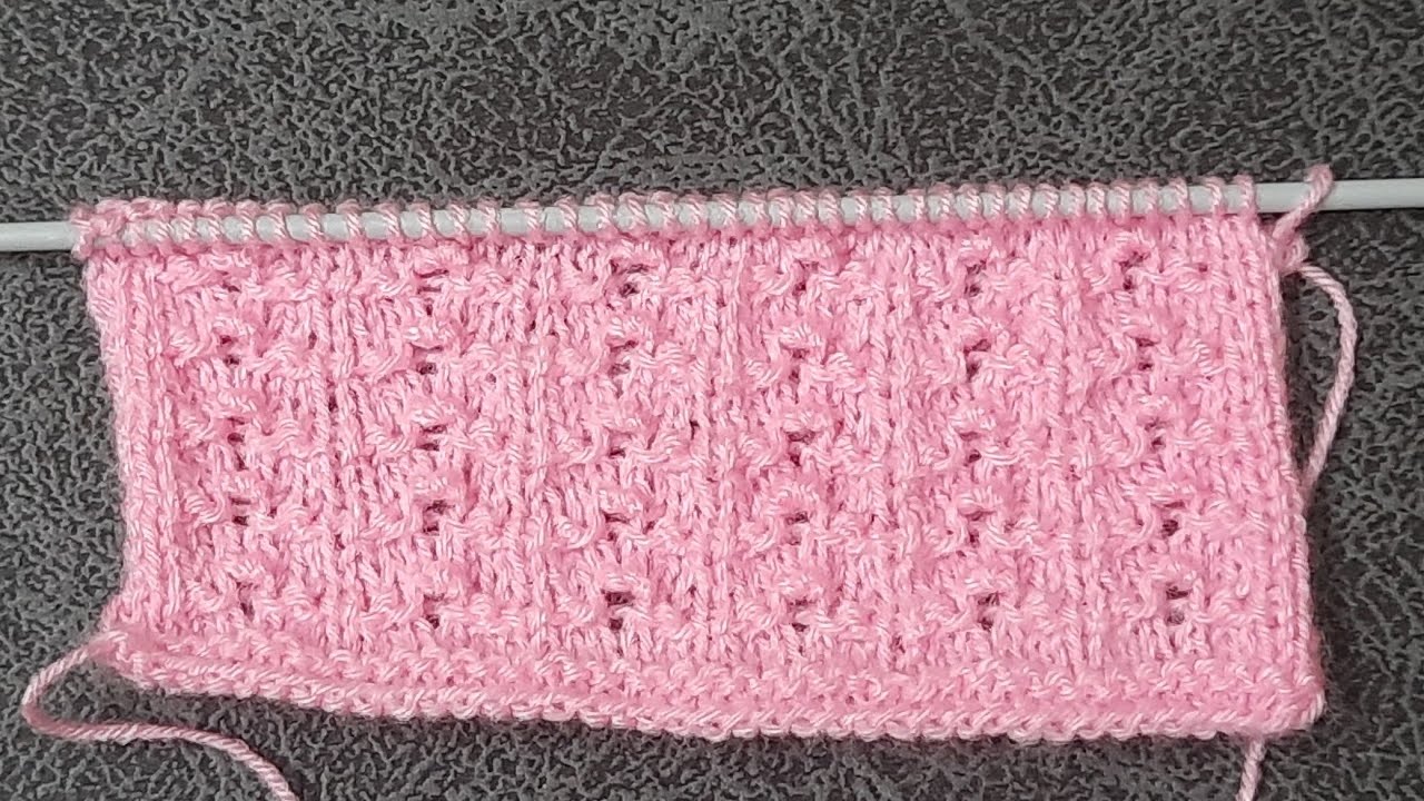 #knittingpattrens " four row repeat pattern in an easy way " - YouTube