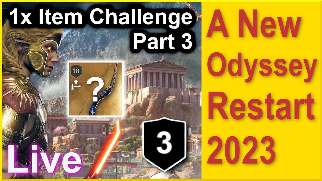 🔴 Assassins Creed Odyssey - A New Restart 2023 - From Level 1 - One ...