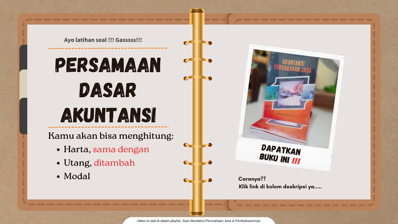 Persamaan Dasar Akuntansi || Harta = Utang + Modal || Soal Pilihan ...