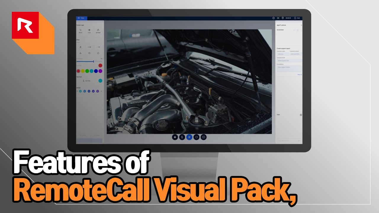 Real-Time Video Support tool, RemoteCall Visual Pack [Features] - YouTube