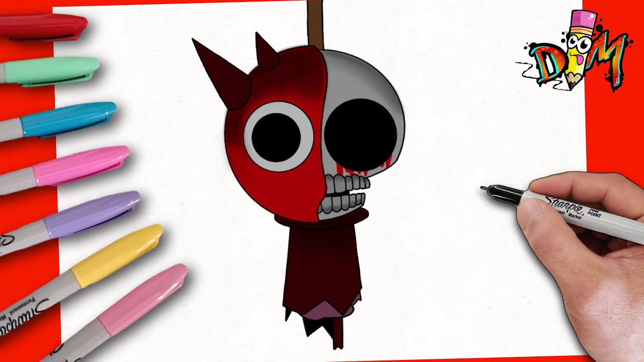Como Dibujar a RADDY PHASE 2 de SPRUNKI | paso a paso | how to draw ...