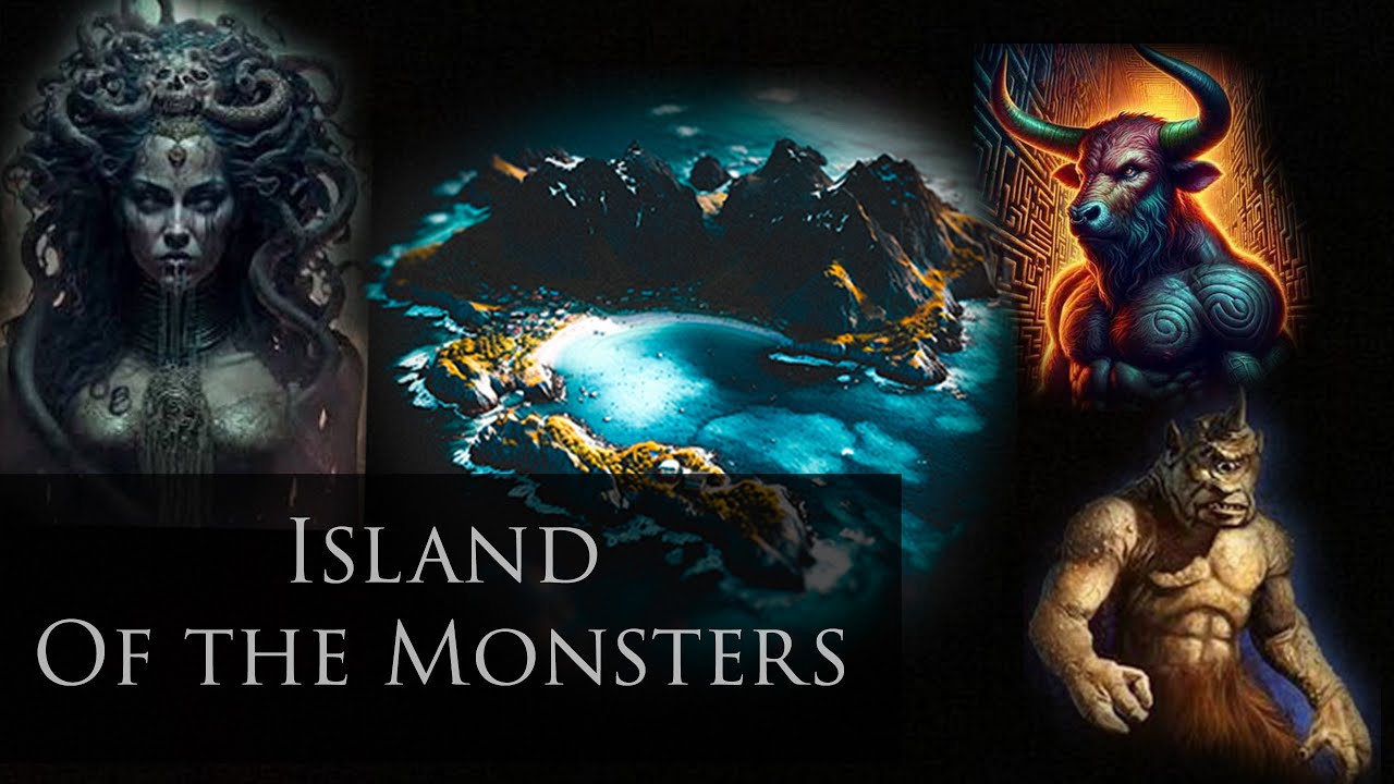 Monsters of The Island- Medusa, Centaurs, Minotaur, Cyclops, Greek ...