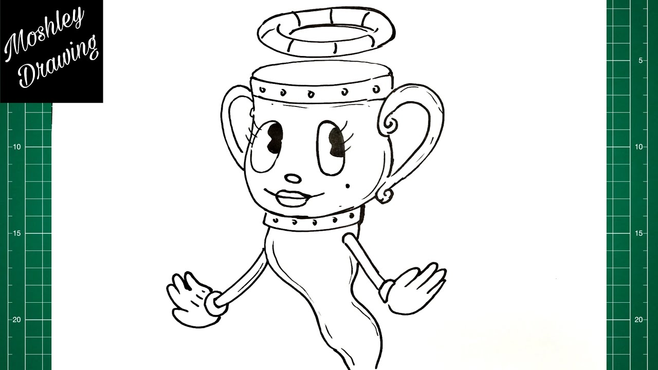 How to Draw The Legendary Chalice from Cuphead - YouTube
