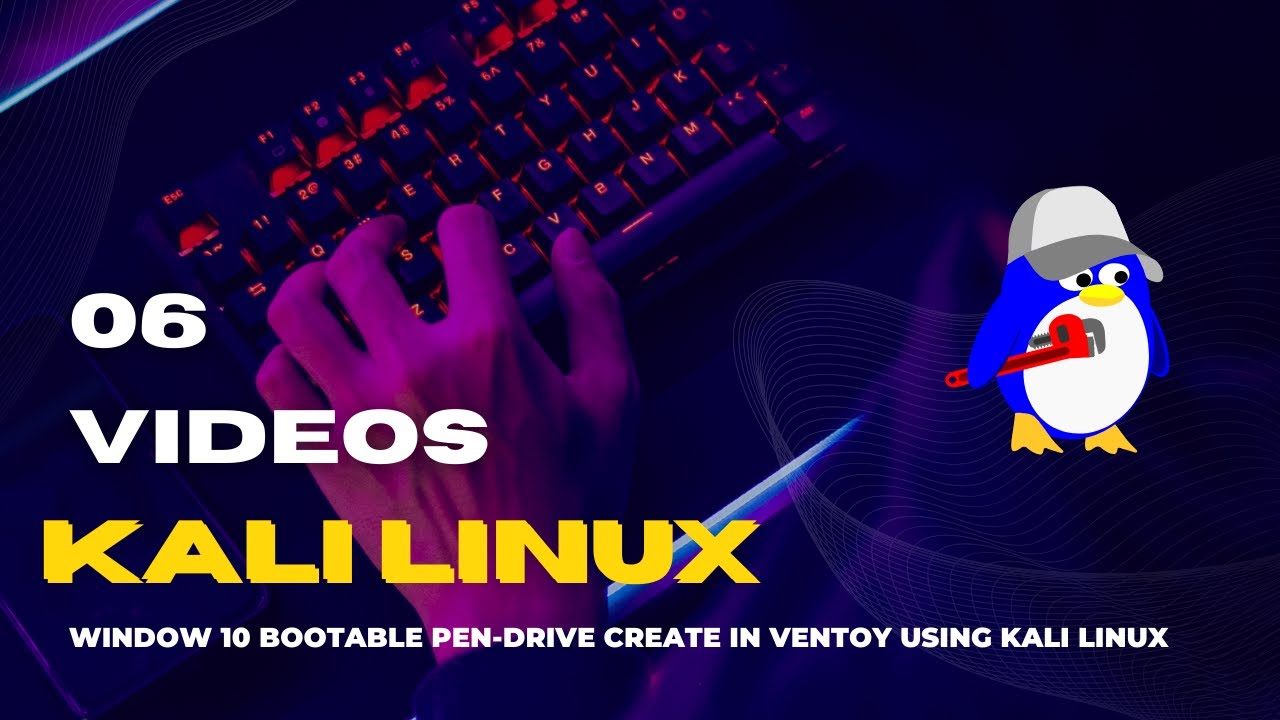 Window 10 Bootable Pen-drive Create in Ventoy using Kali Linux - YouTube