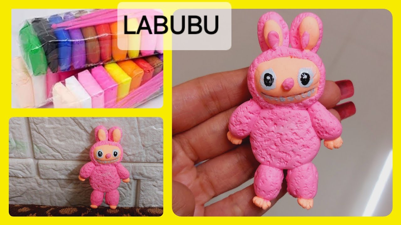 How to make labubu | labubu | super clay art | clay labubu - YouTube