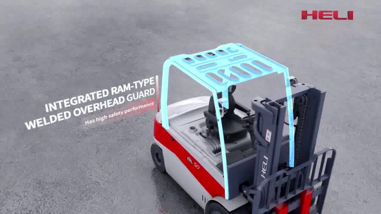HELI G3 series 4-5t 4 wheels electric forklift (short) - YouTube