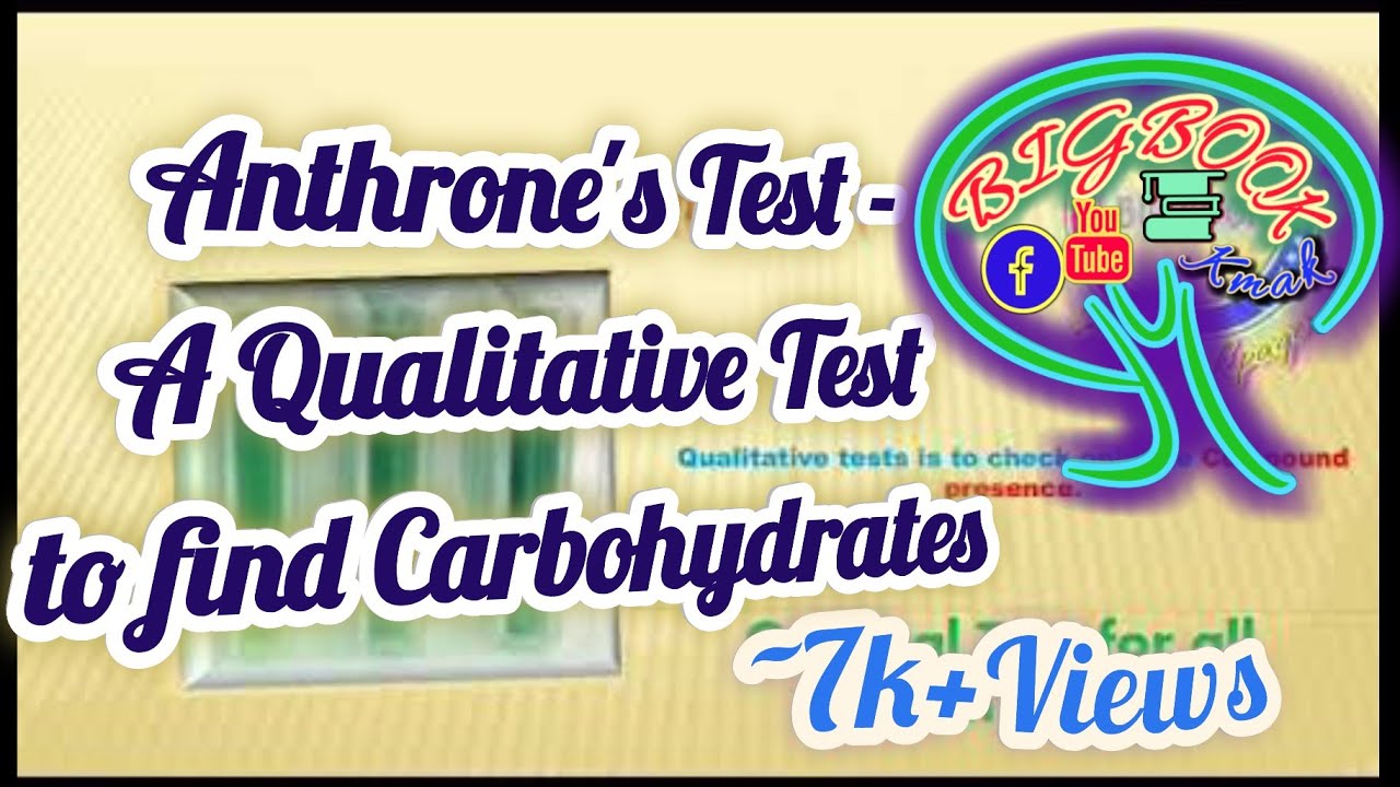 Anthrone's Test for carbohydrates - A qualitative test to find ...