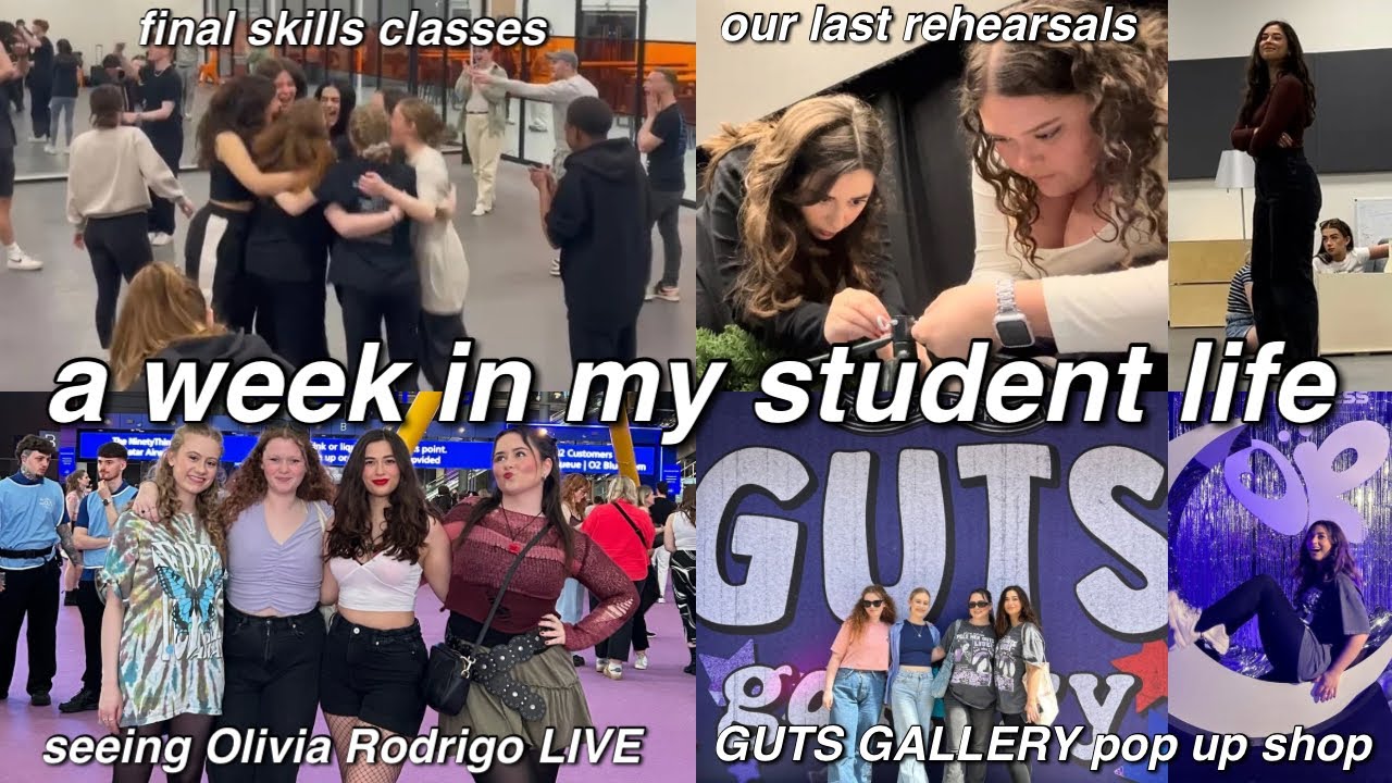 A week in my student life || last rehearsals & classes before show week ...