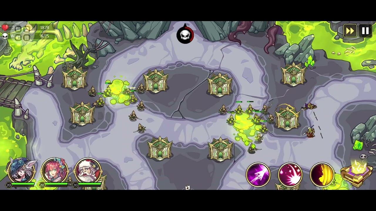 Warring Kingdoms TD Global / Map 32 : Deadly poison dumps / Nightmare ...