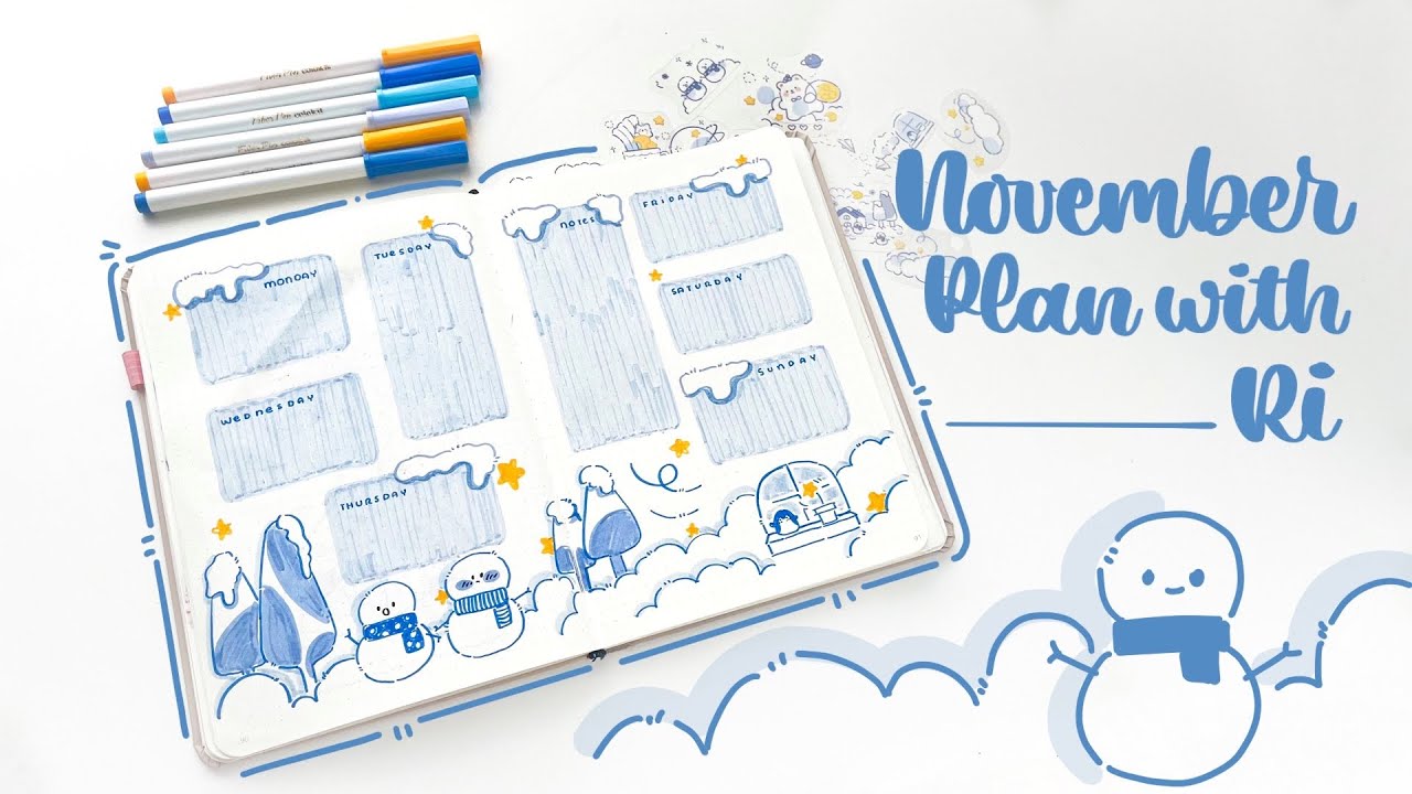 Lên Kế Hoạch Tháng 11/2022 / November Bullet Journal // Happy Hidari ...