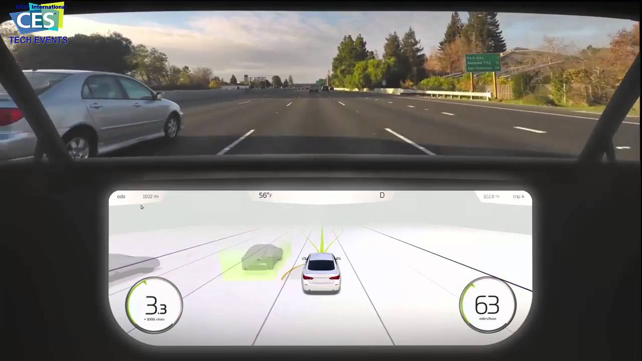 CES 2016 NVIDIA DRIVE CX Digital Dashboard and Infotainment System (P8 ...