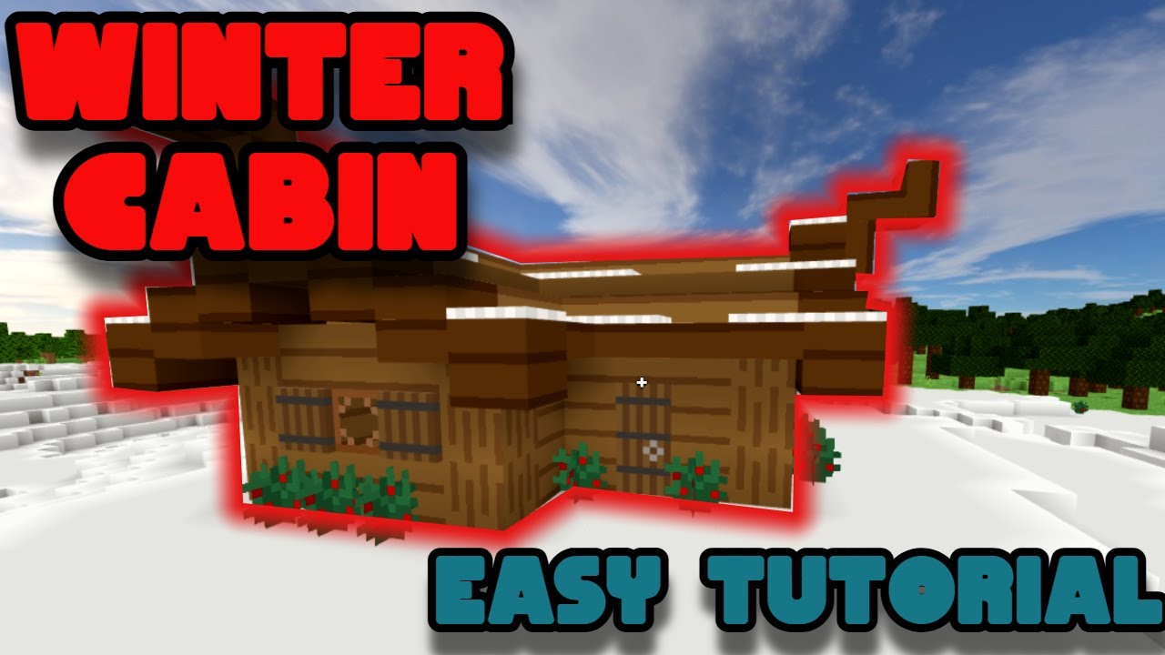 How to build AN AWESOME WINTER CABIN In Bloxd.io!!? || BLOXD.IO ...