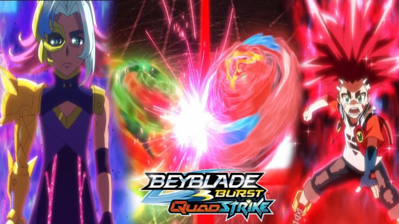 Pax vs Aiger (1 battle)| 24 Episode Beyblade burst QuadStrike - YouTube