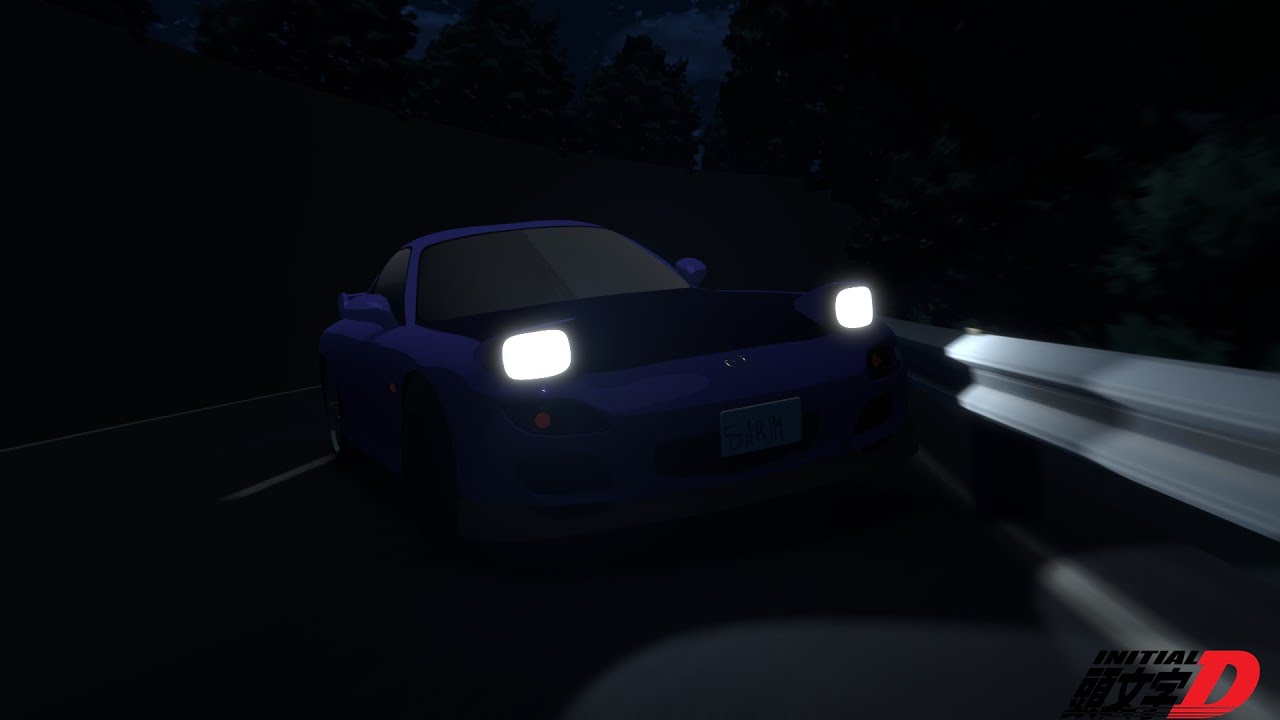 Initial D | Rx-7 Drifting | Blender Animation - YouTube