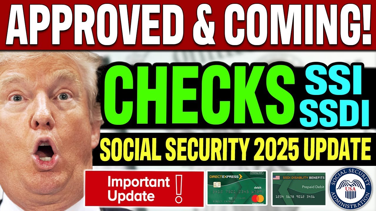 DONE! Social Security CHECKS Approved & Coming | SSA SSI and SSDI ...