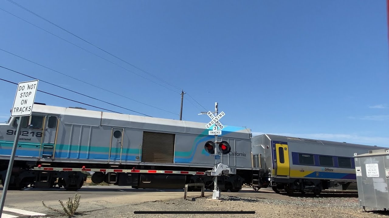 Amtrak California 90218 San Joaquin’s Train East - Delta Road Railroad ...