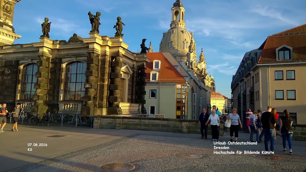 Terrassenufer + Schlossplatz - Dresden - YouTube
