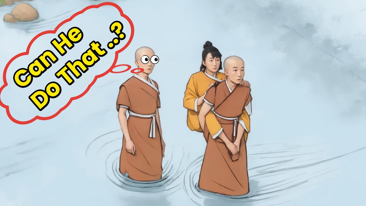 The Lady and Two Monks: A Lesson in Letting Go - Zen Stories - YouTube