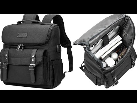 YALUNDISI Vintage Backpack Travel Laptop Backpack - YouTube