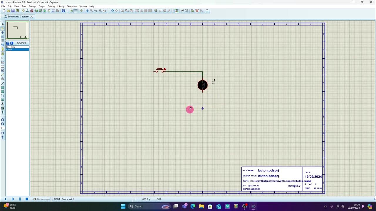 Belajar Proteus 8 Pemula 2 Simulasi Push Button /Tombol - YouTube