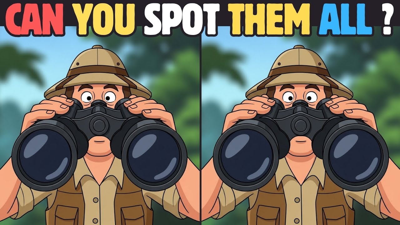 Spot the Difference – Simple but Tricky Visual Puzzles - YouTube