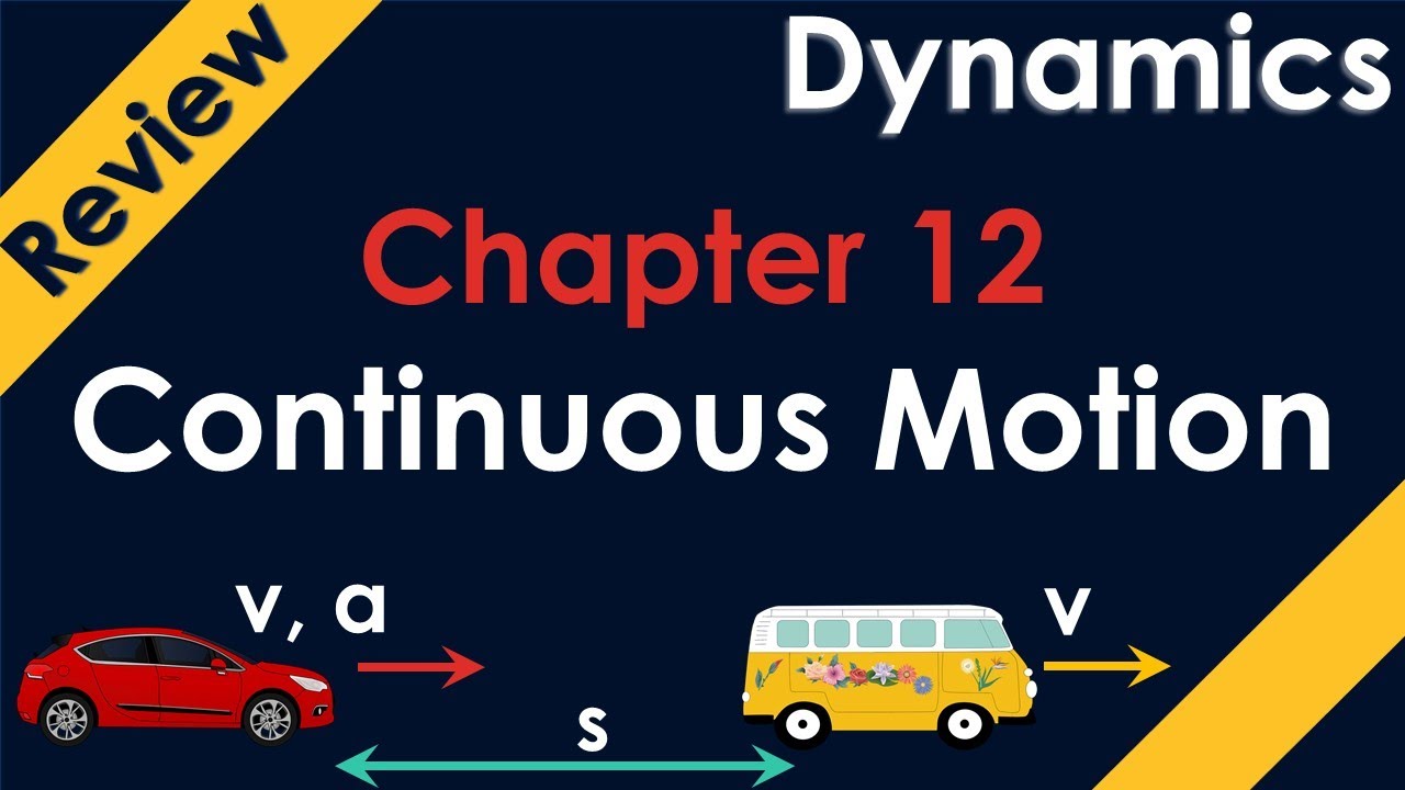 Dynamics: Chapter 12.1- 12.2: Rectilinear Kinematics: Continuous Motion ...