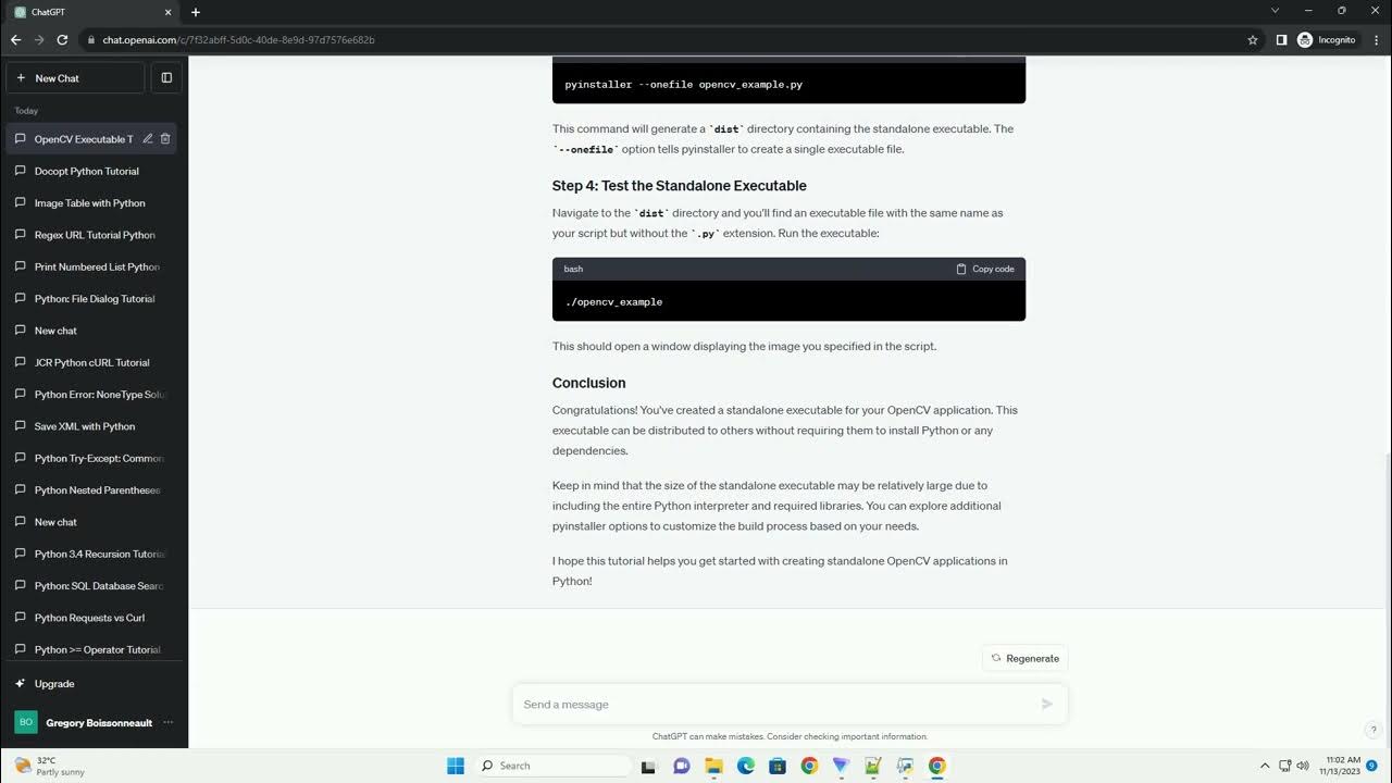 Opencv With Standalone Python Executable Py2exe Pyinstaller Youtube