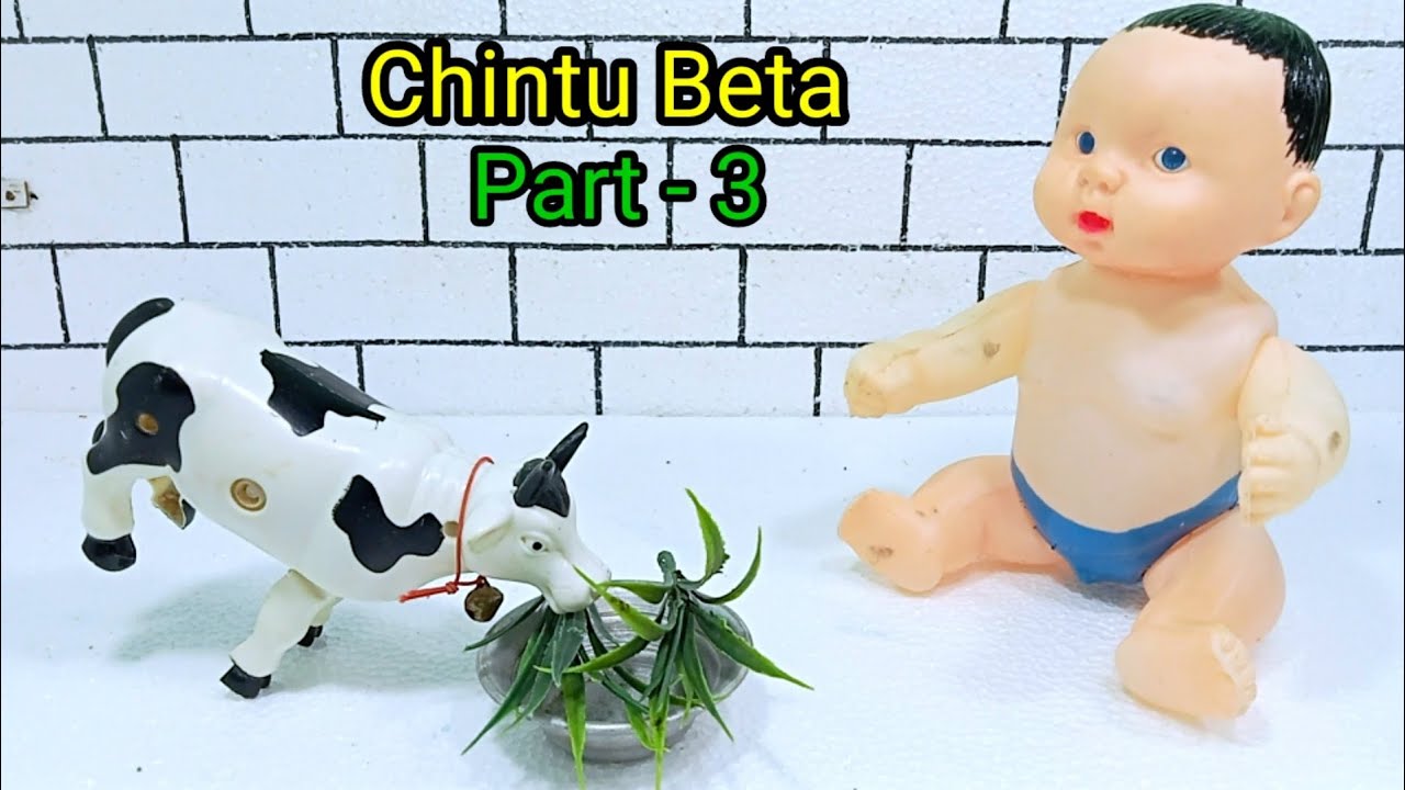 Chintu ka Cow | Cow wala video | Part - 3 | Doll wala cartoon | Animals wala video @Desikhilone ...