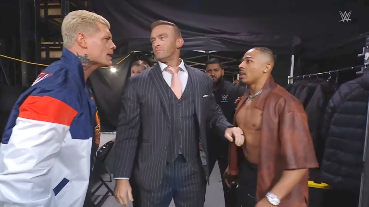 Cody Rhodes confronta a Carmelo Hayes en Backstage - WWE Smackdown 22 ...