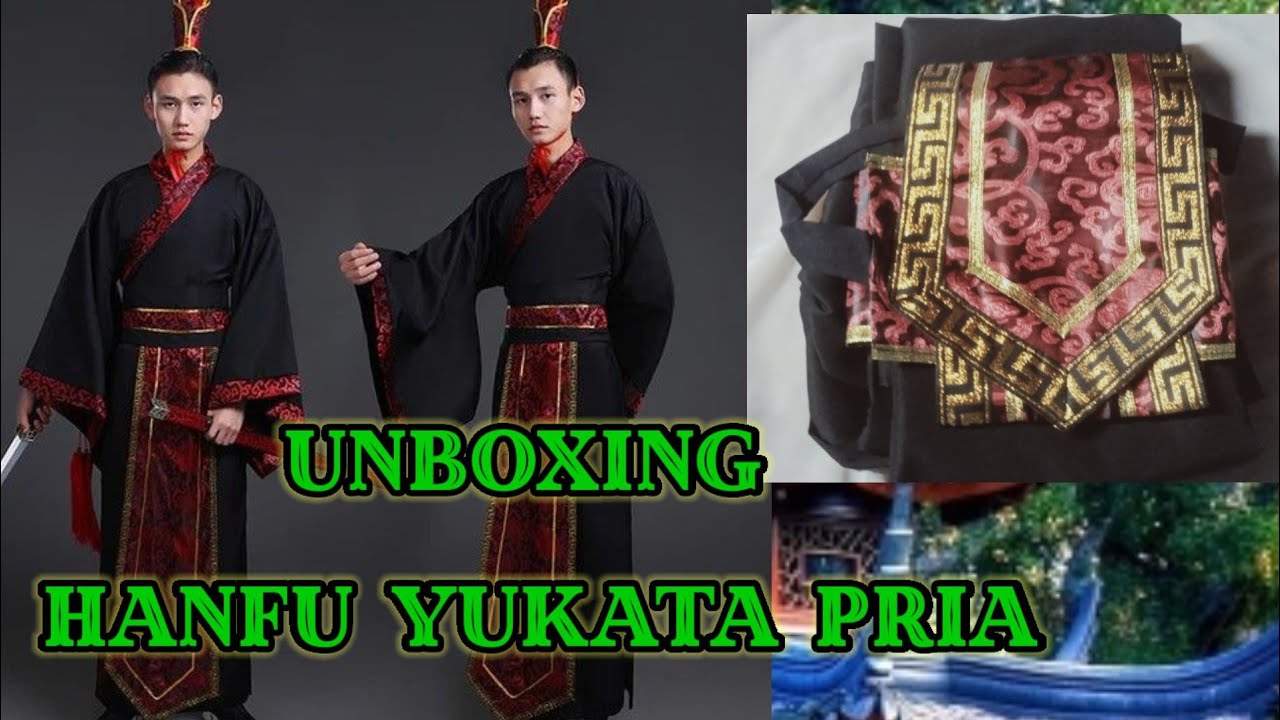 Shopee Haul 99 Hanfu Yukata Cowok - YouTube