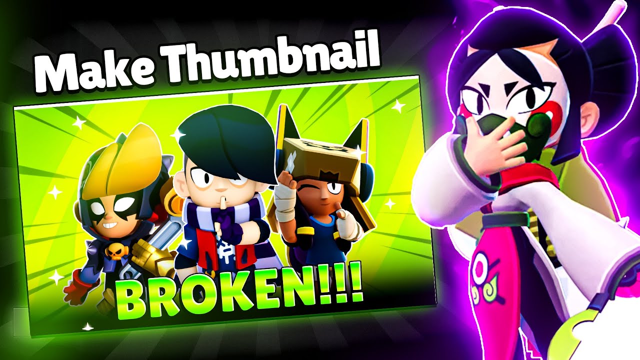 How to Make COOL Brawl Stars Thumbnails on Mobile (FREE & Easy Tutorial ...