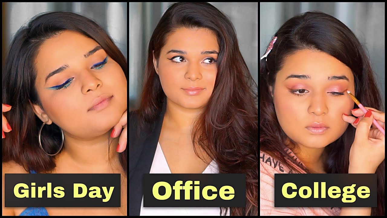3 Makeup Looks Under 3 Mins ! Go-To Realistic Looks - YouTube