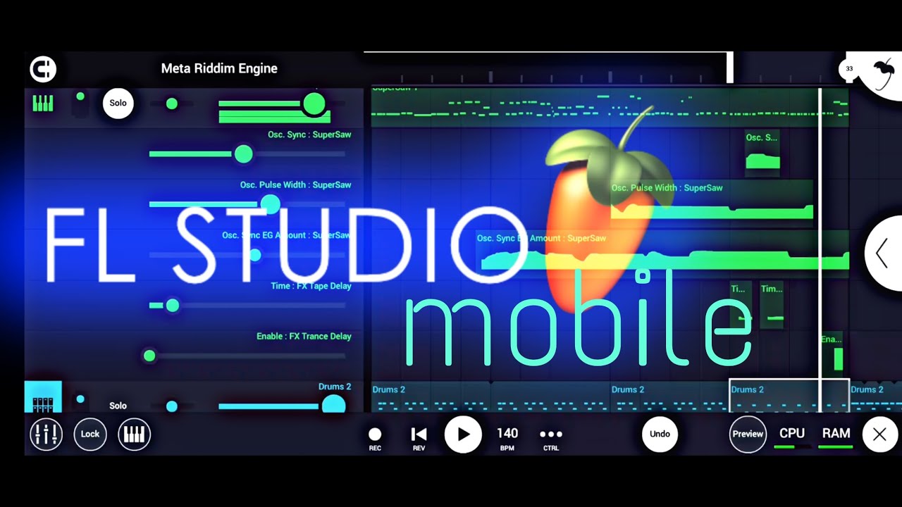 'Meta Riddim Engine' [on FL Studio Mobile 4.1.4!] THIS DAW IS A MONSTER! ((• •)) Session Audio ...