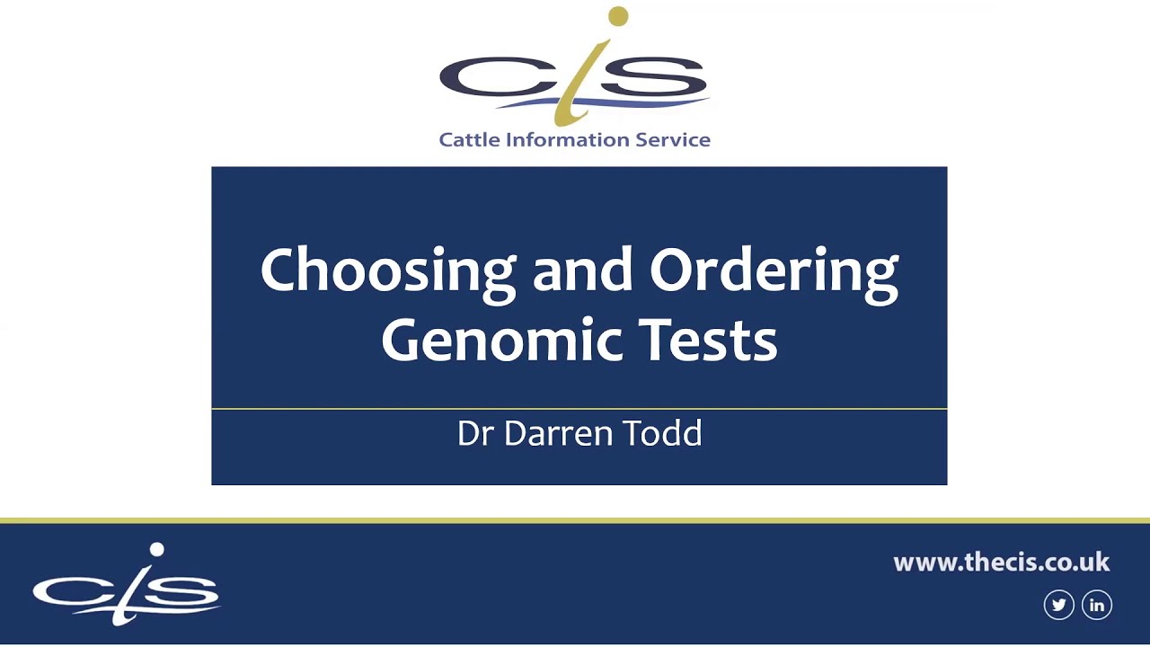 CIS: Choosing and Ordering Genomic Tests - YouTube