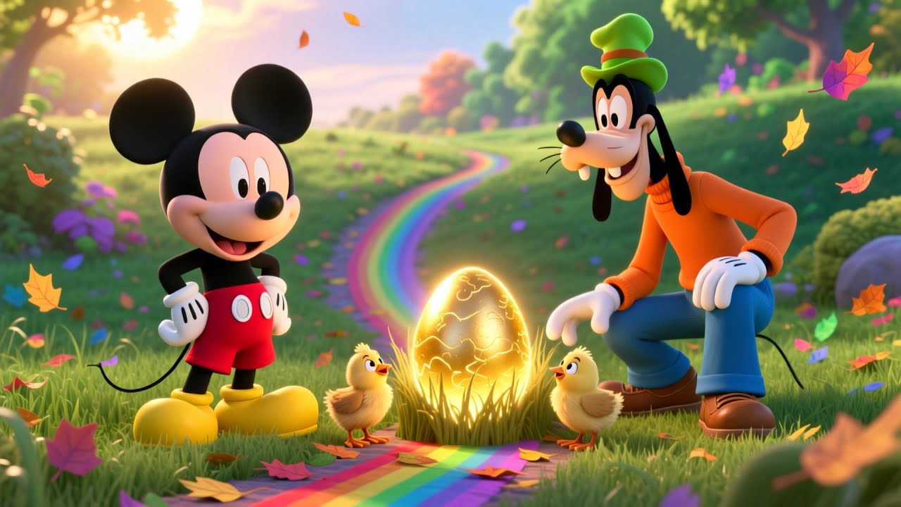 Mickey & Goofy’s Secret Egg Map Hunt 🗺🐭🤪| Colorful Scenes For Kid's ...
