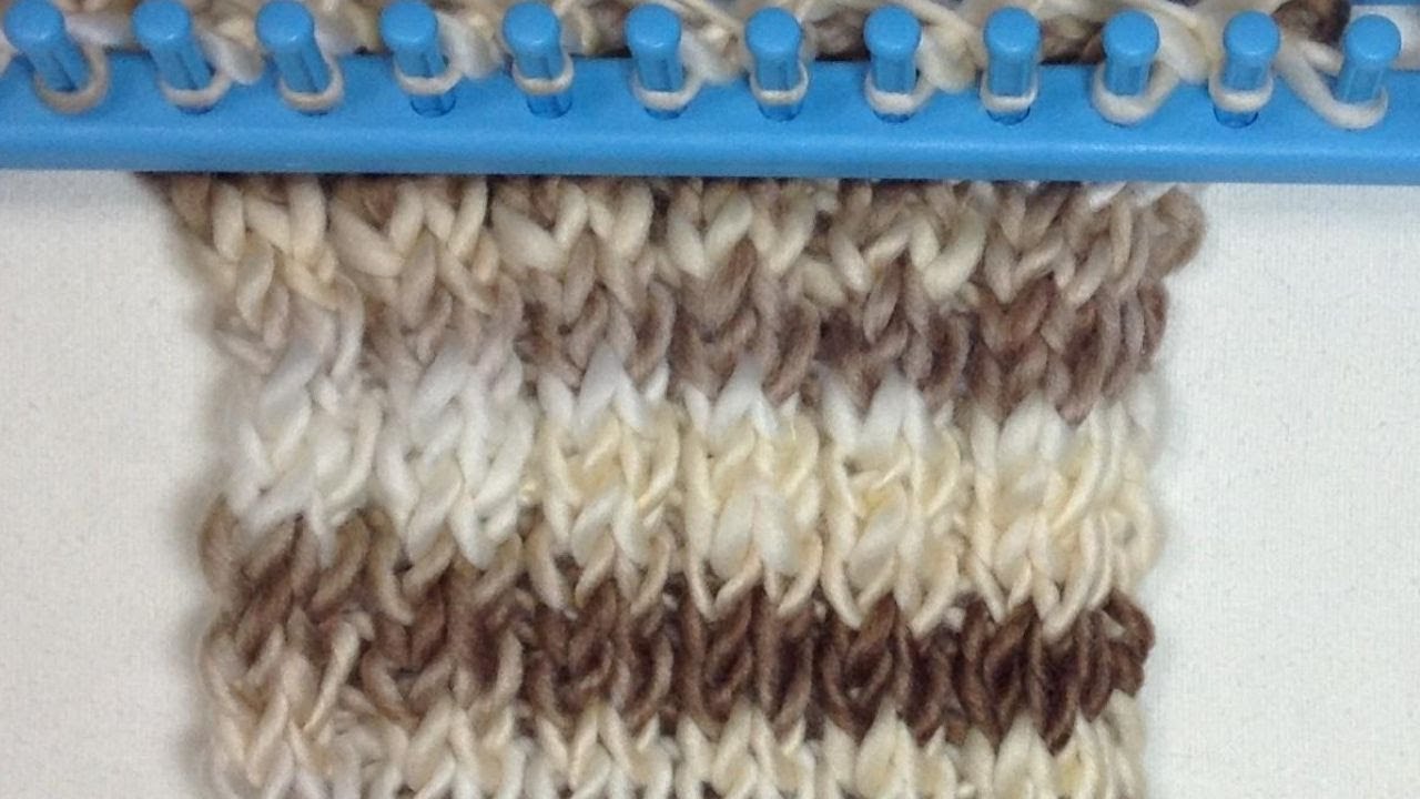 [Paso a paso] Como tejer BUFANDA EN PUNTO CALADO con Telar Rectangular ...