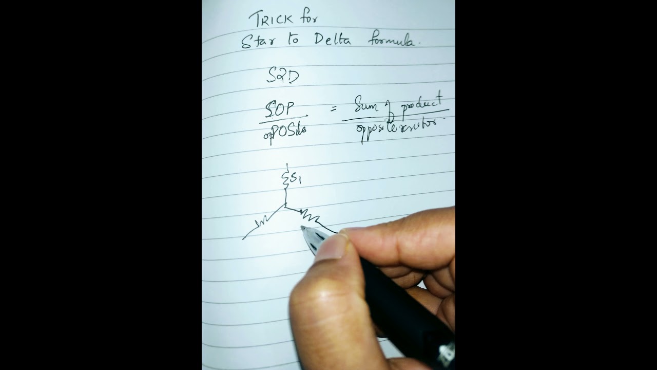 Trick to memorize STAR TO DELTA formula #electrical #eee # ...