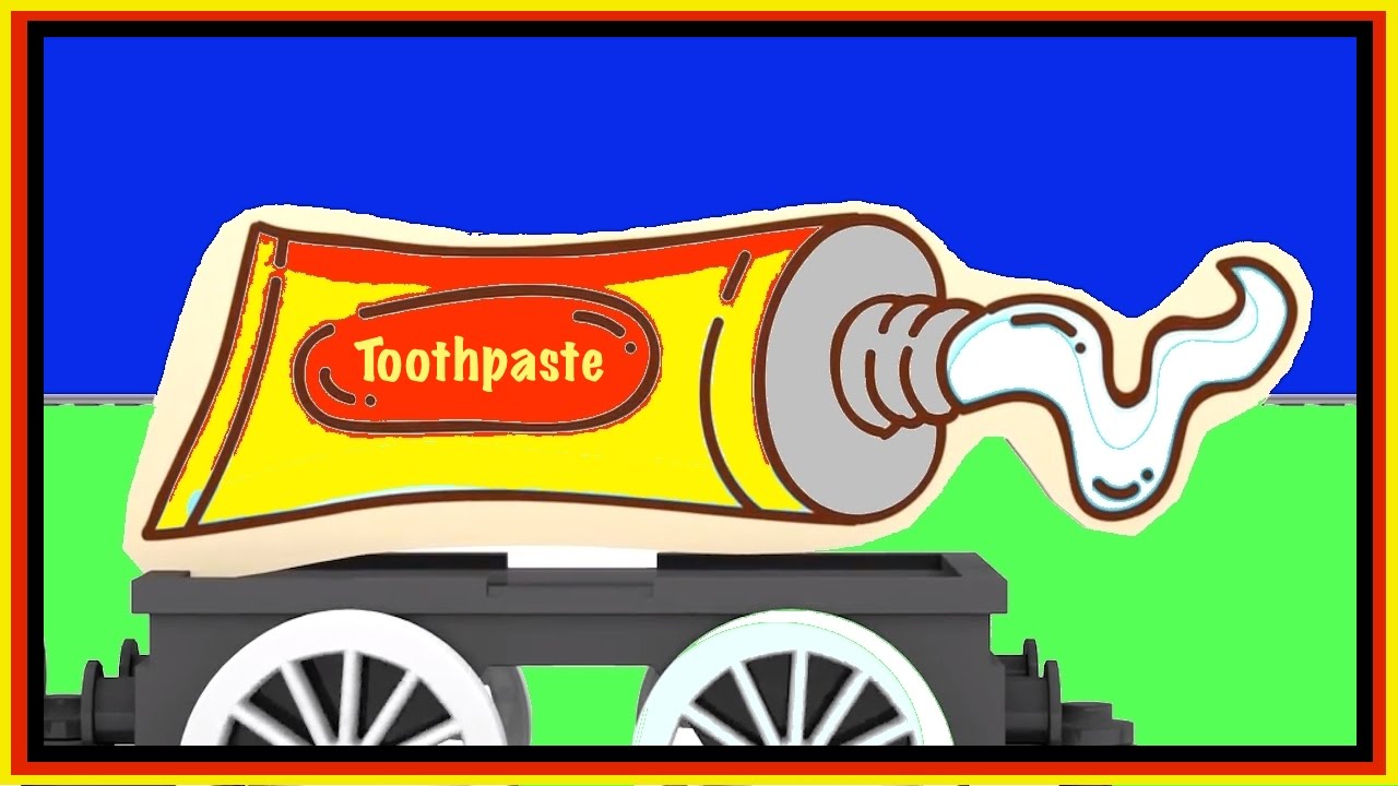 FUNNY TEETH! Color Cartoon Cars Animation - Magic Train Puzzles! - YouTube