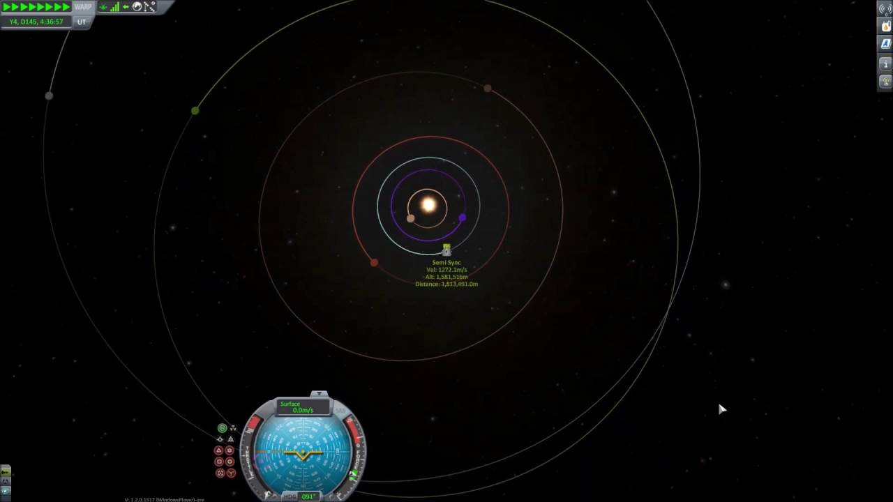 KSP: Semi Synchronous Orbit Test - YouTube