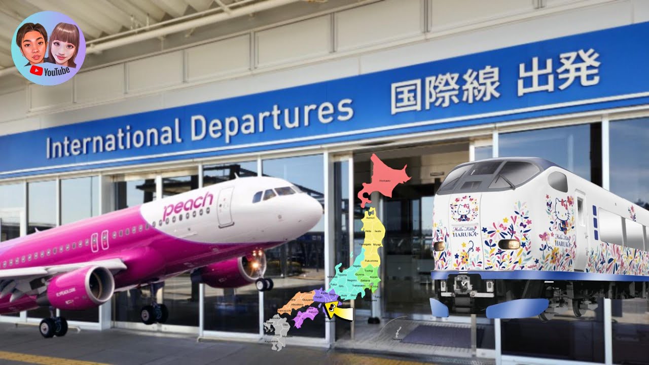 Haruka Hello Kitty Train In Japan 🚆 | Travel to Osaka Japan 2023 ...