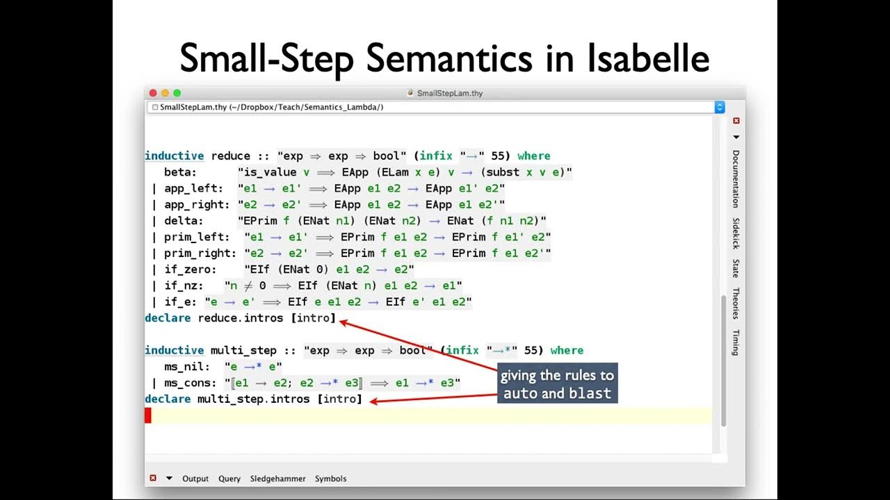 Interactive Formal Verification, Lecture 12: More Operational Semantics - YouTube