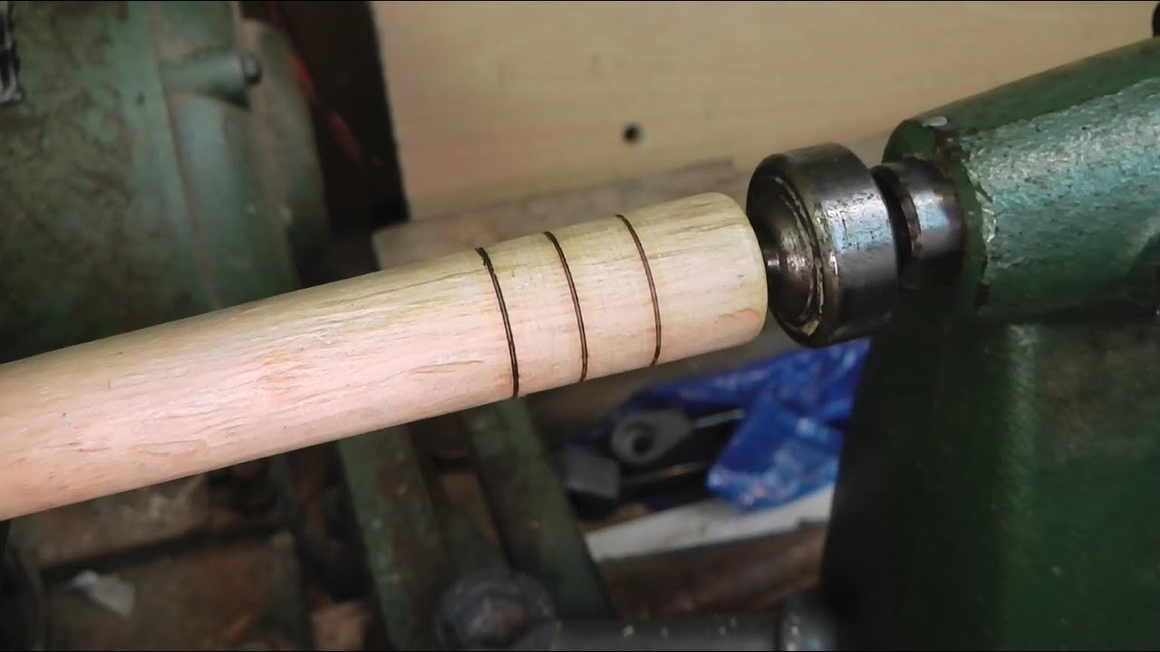 How to make and use a woodturning lathe wire groove burning tool ...