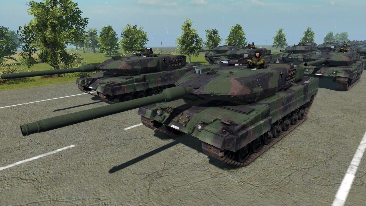 Leopard 2a6 in Ukraine attacked russian tanks - YouTube